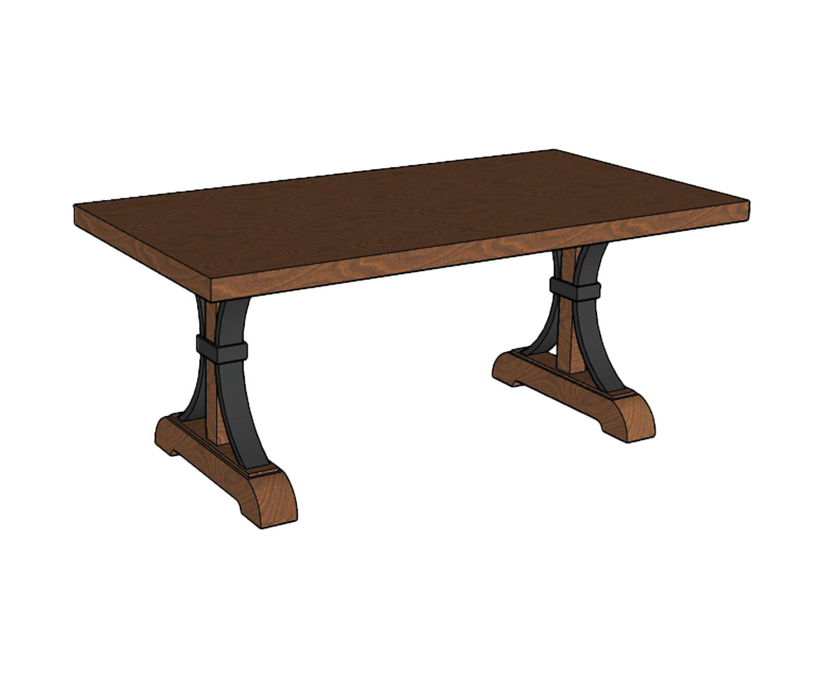 Buckle Base Coffee Table | Heirloom Amish Furniture